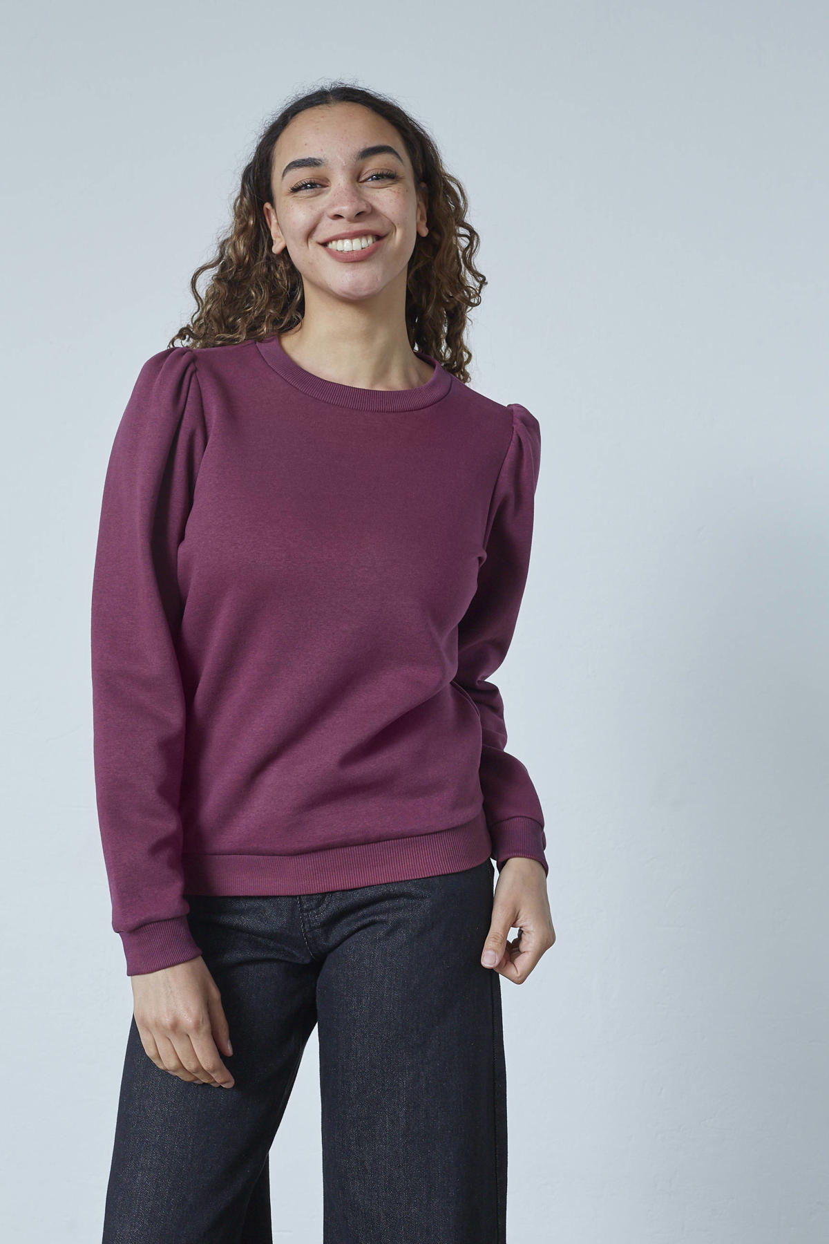 SisterS Point sweater donkerpaars | wehkamp