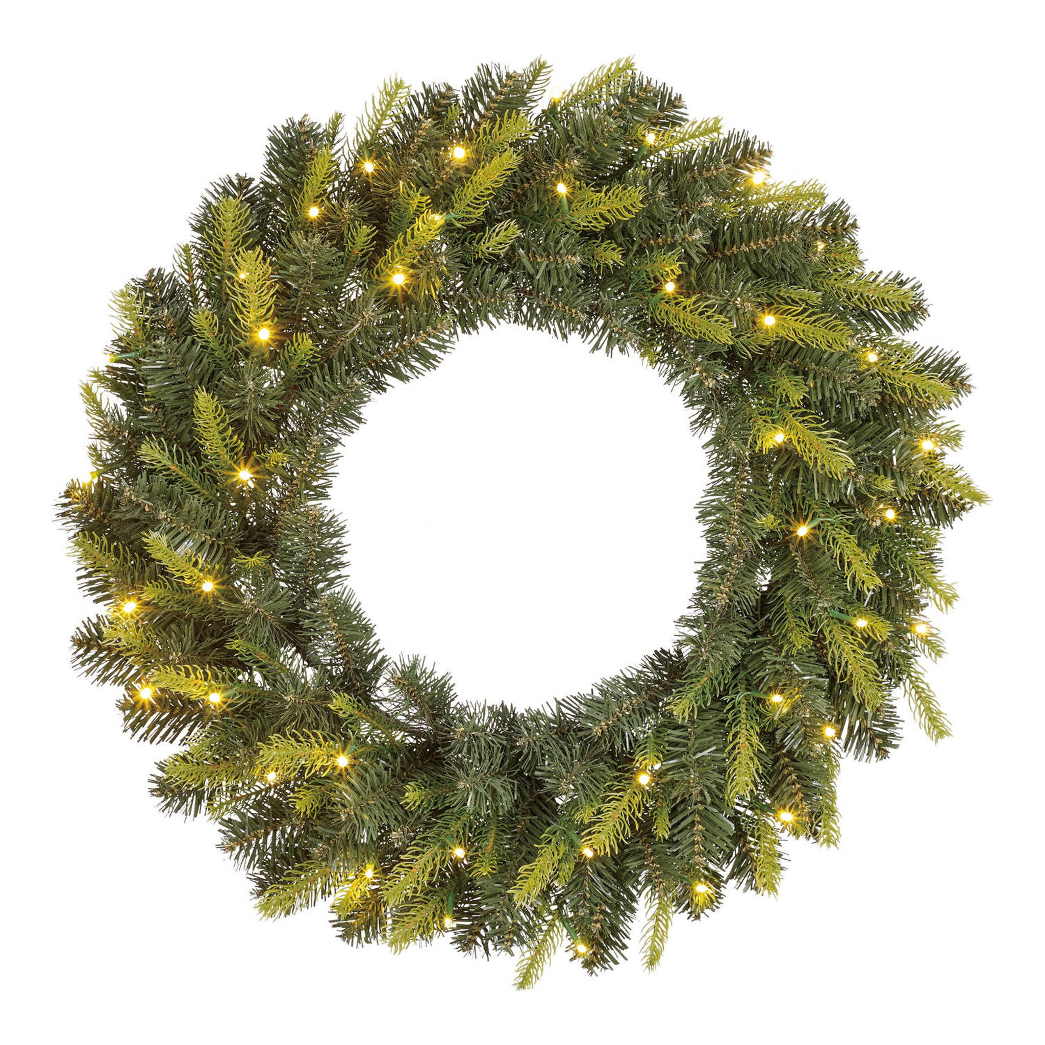 Black Box verlichte kerstkrans Grimshaw dual LED (⌀60cm) | wehkamp