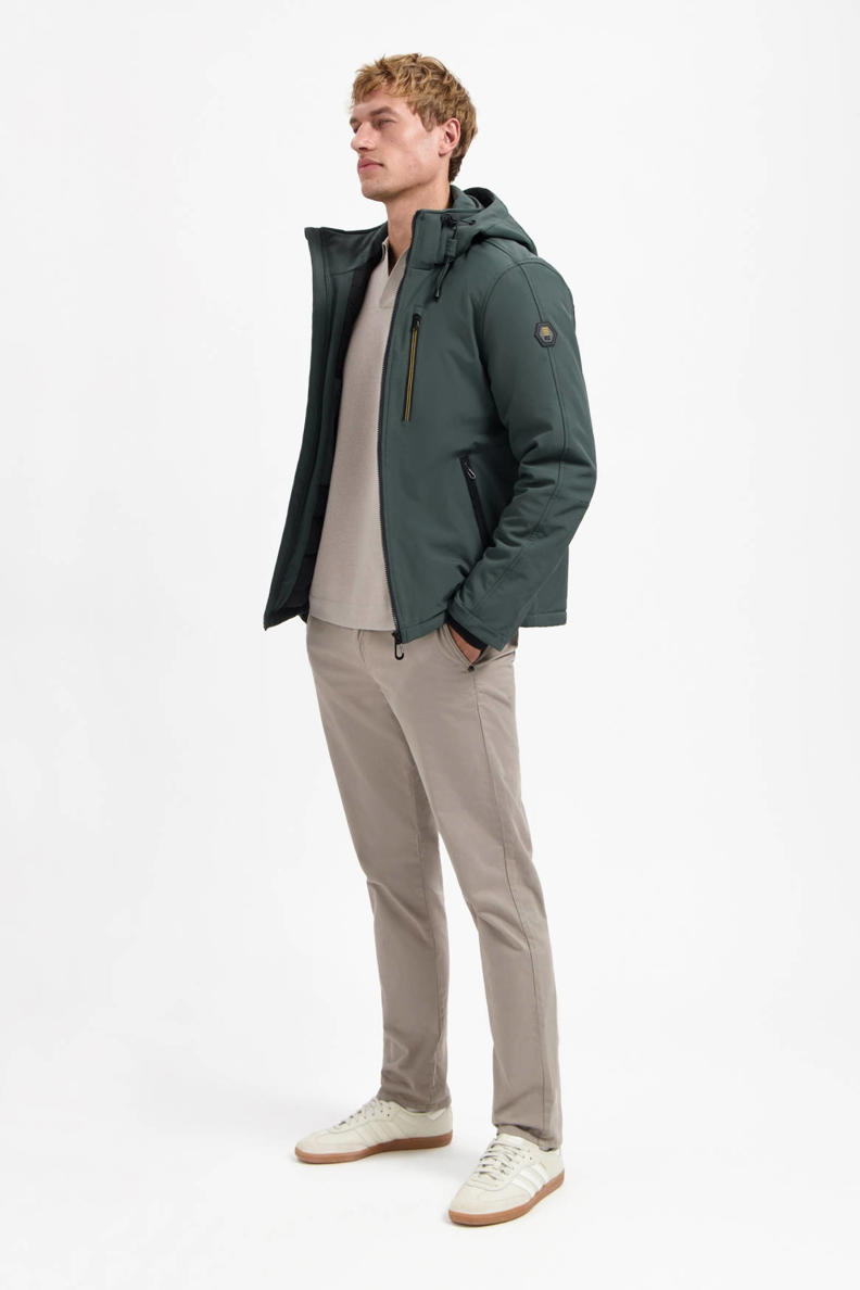 No Excess softshell jas donkergroen | wehkamp