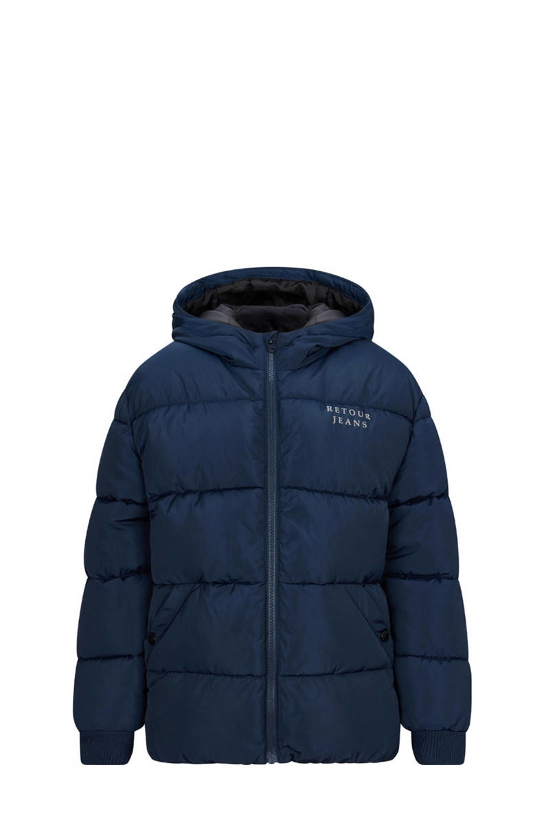 Retour Jeans gewatteerde jas donkerblauw | wehkamp