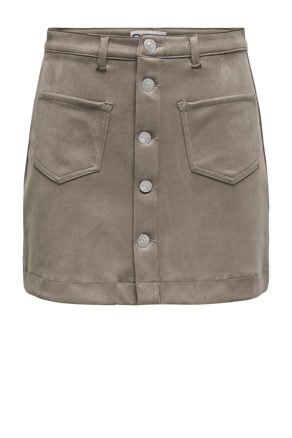 ONLY suede korte rok taupe kopen? | Morgen in huis | wehkamp