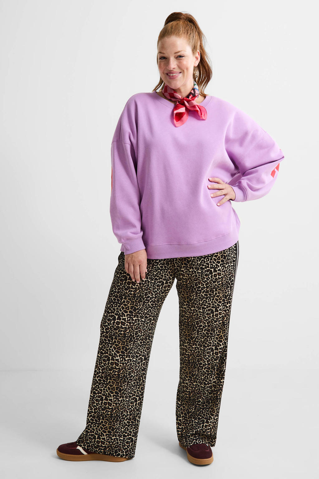 PIECES Curve sweater lila kopen? | Morgen in huis | wehkamp