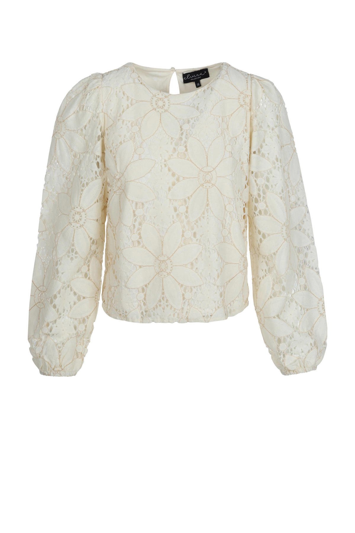 Elvira Collections gebloemde top ecru | wehkamp