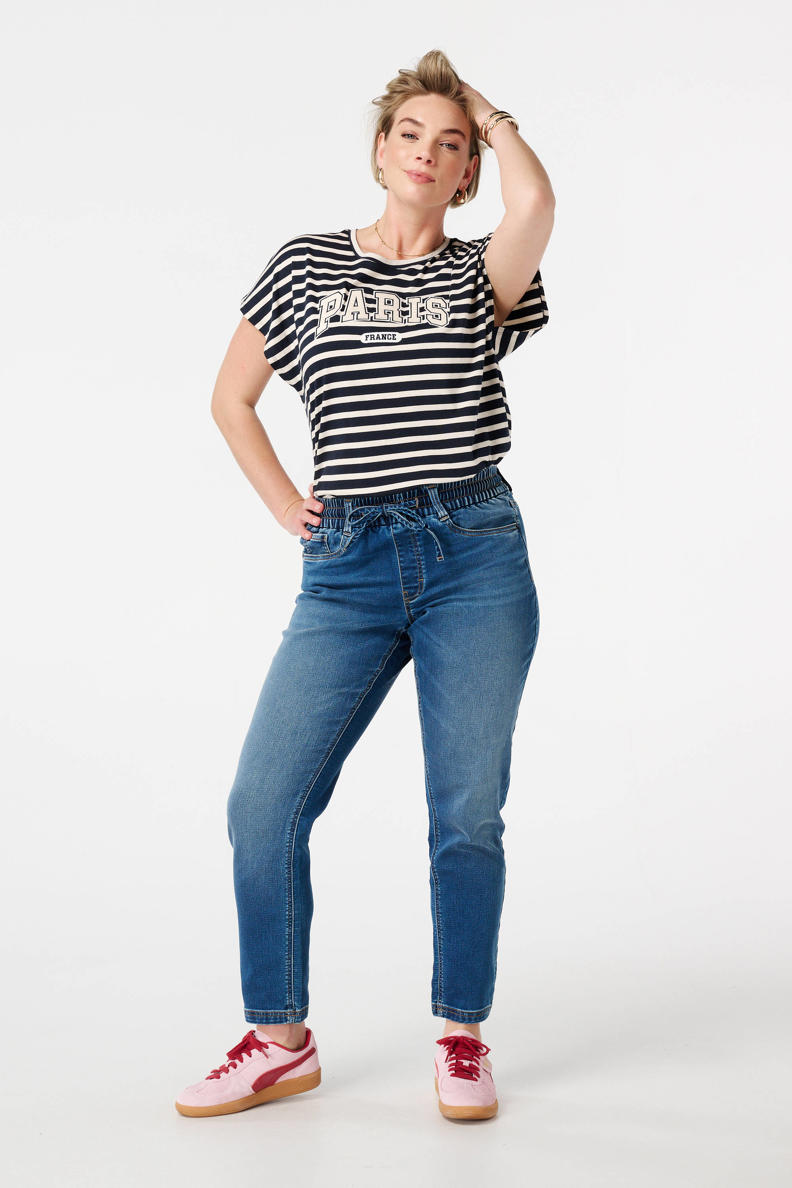 MS Mode slim fit jeans dark blue denim | wehkamp