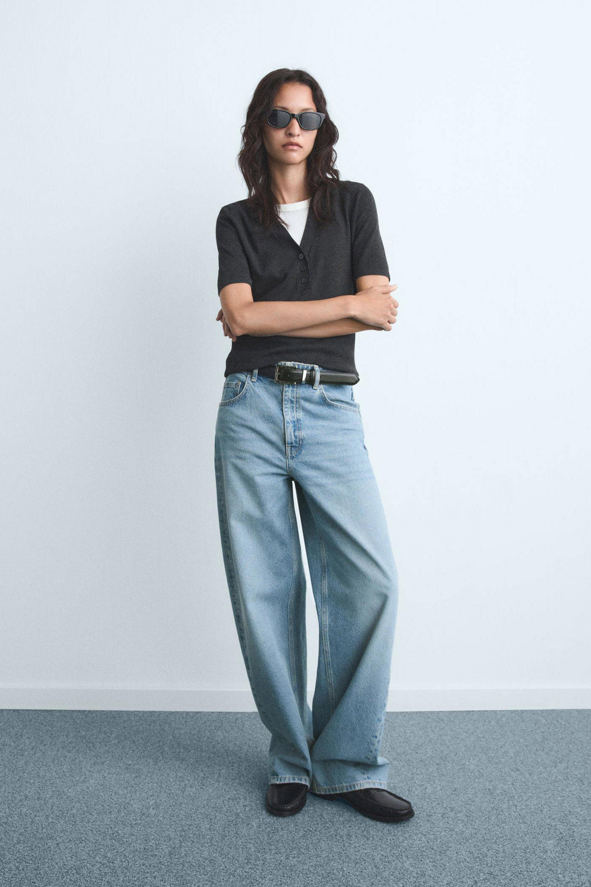 Mango barrel jeans light blue denim | wehkamp