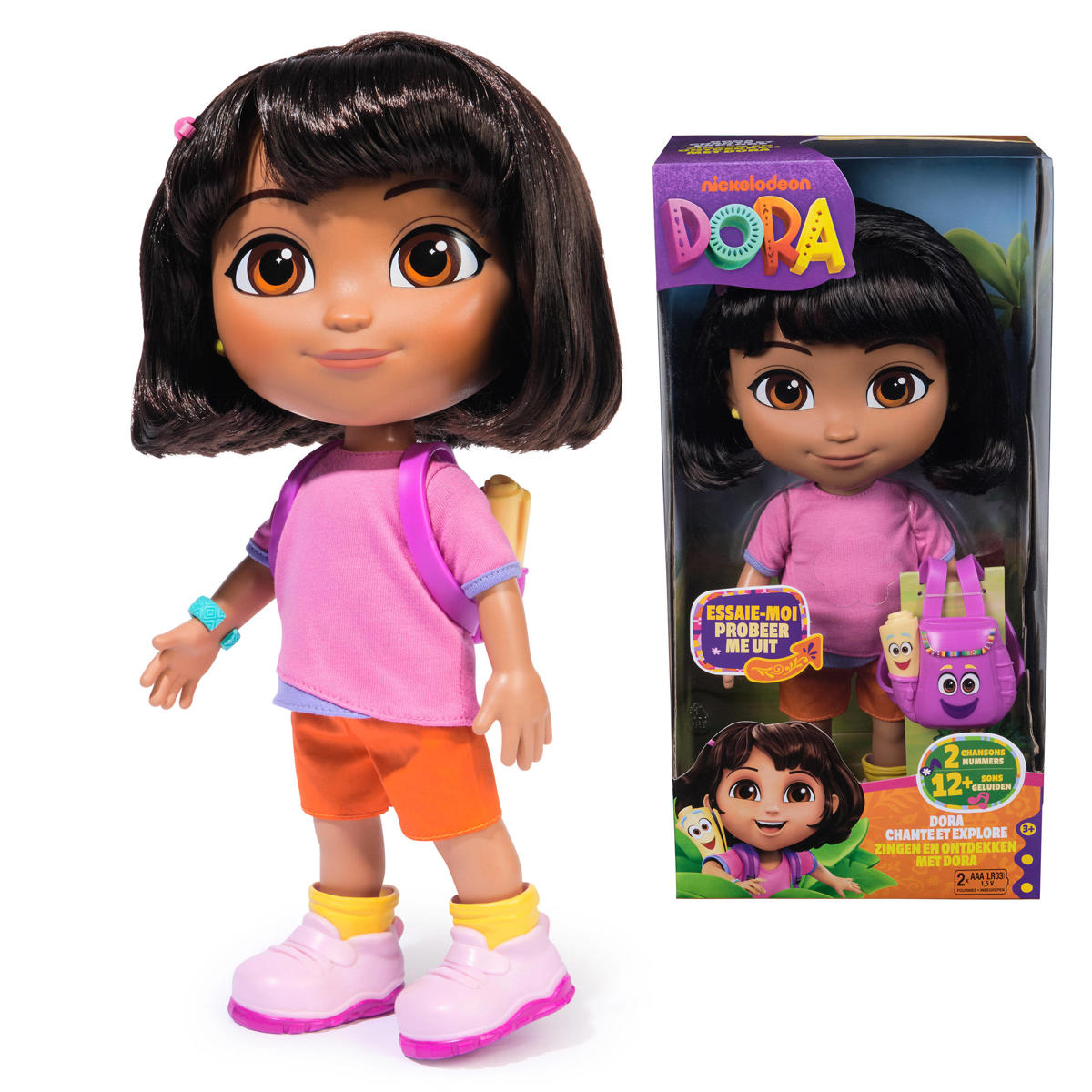 Dora Dora Pop (30 cm) met muziek & geluid (NL/FR) | wehkamp