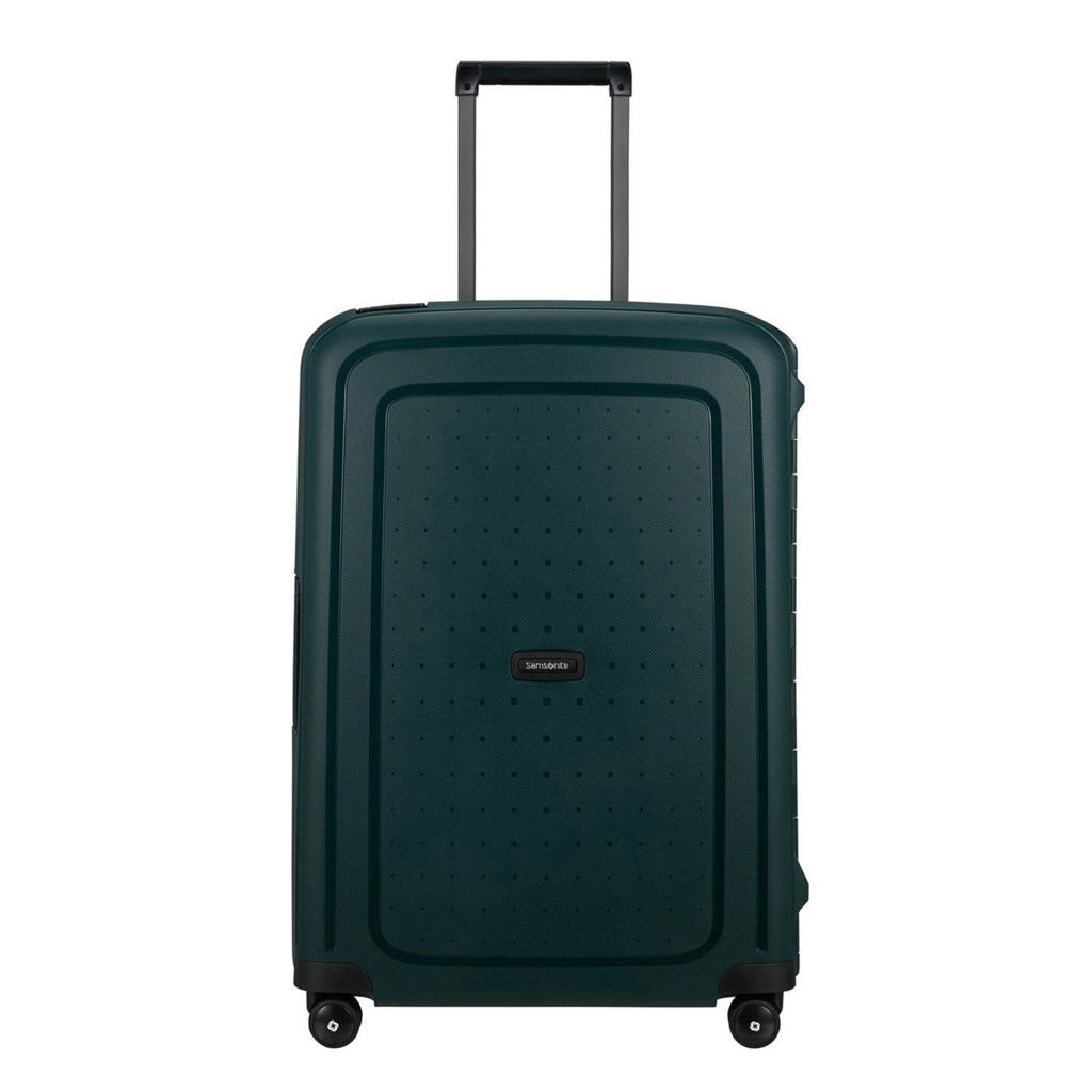 Samsonite trolley S'Cure 69 cm. donkergroen | wehkamp