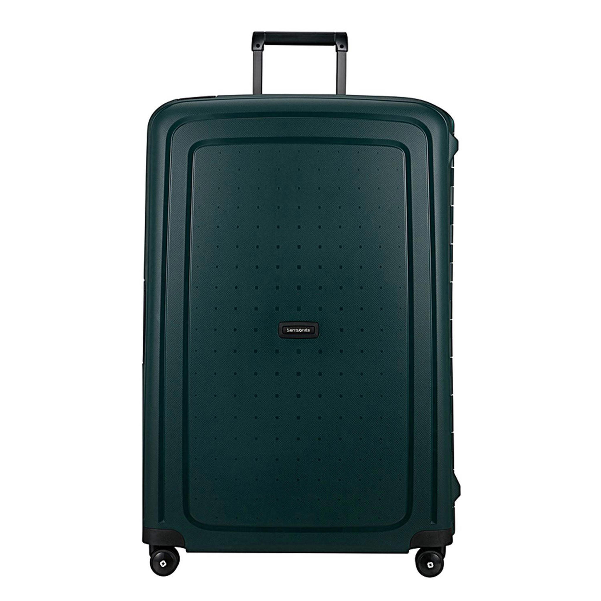 Samsonite trolley S'Cure 81 cm. donkergroen | wehkamp