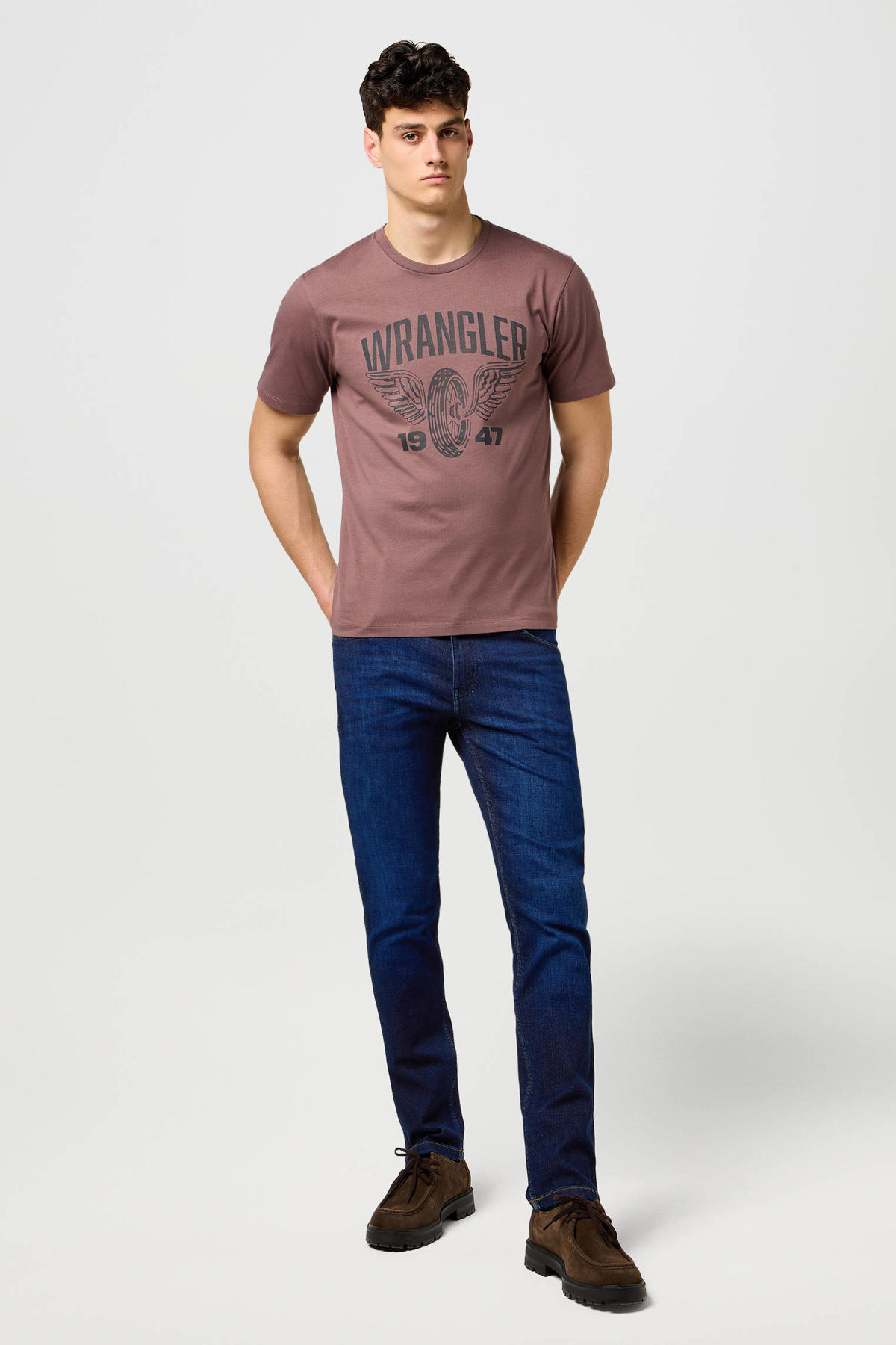 Wrangler Greensboro straight leg jeans rustic navy | wehkamp