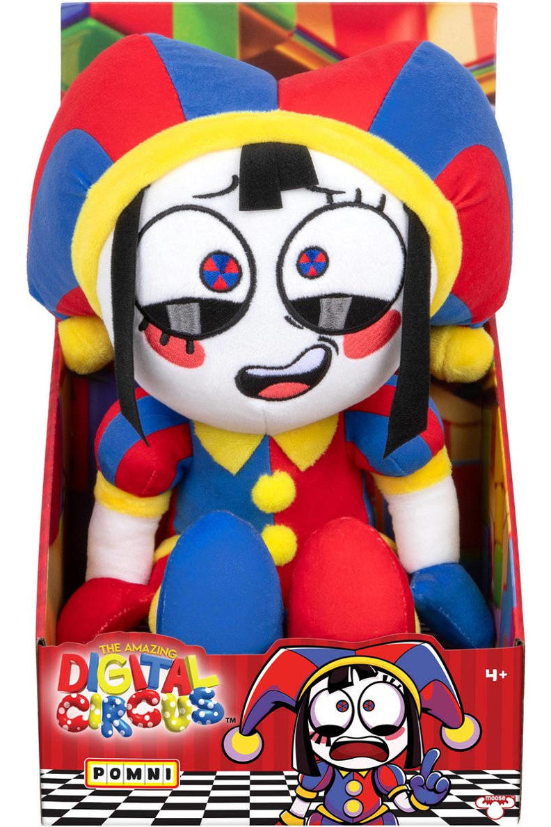 Moose Toys Amazing Digital Circus - Grote pluchen Pomni Knuffel | wehkamp