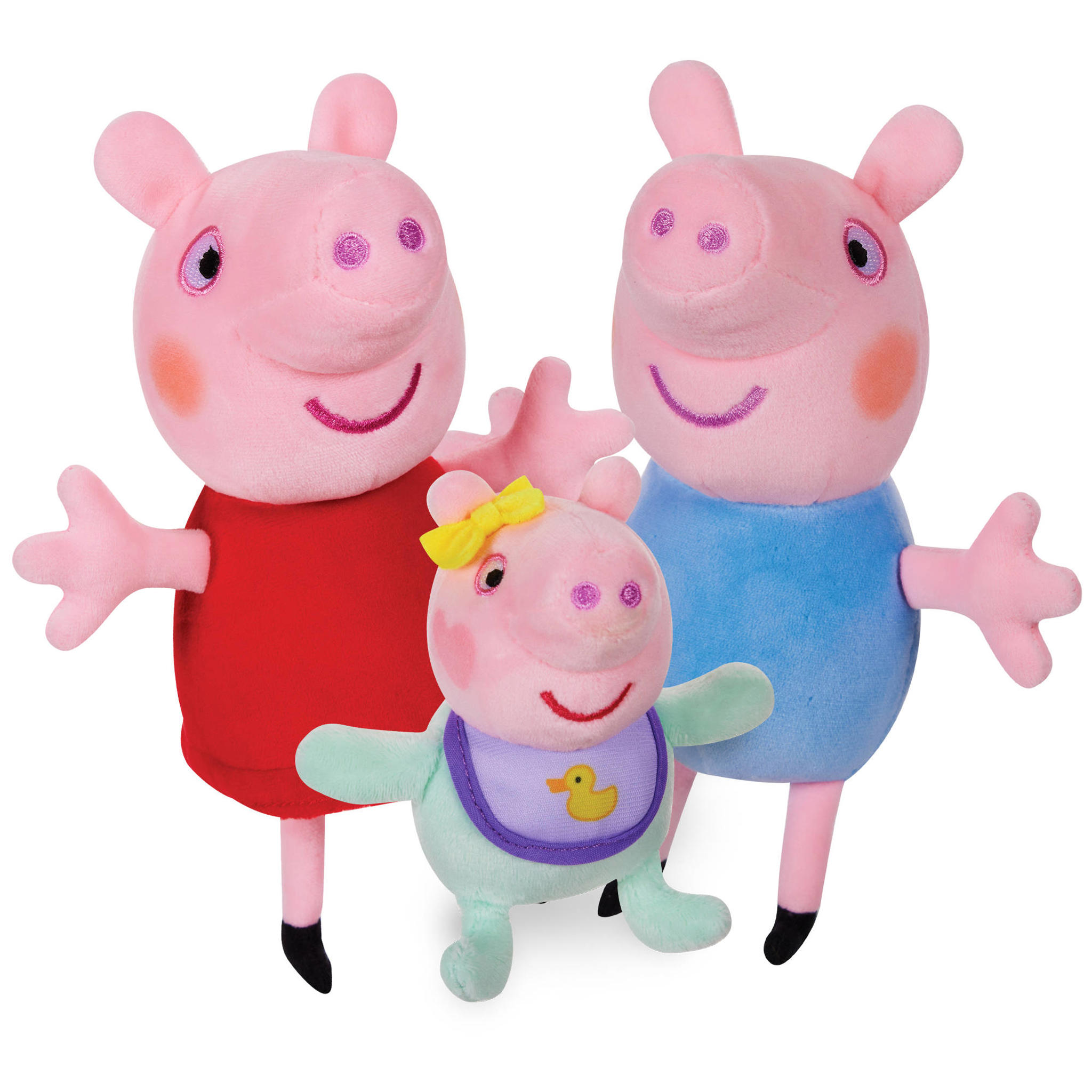 Peppa Pig Peppa George en Baby 3-pack pluche | wehkamp