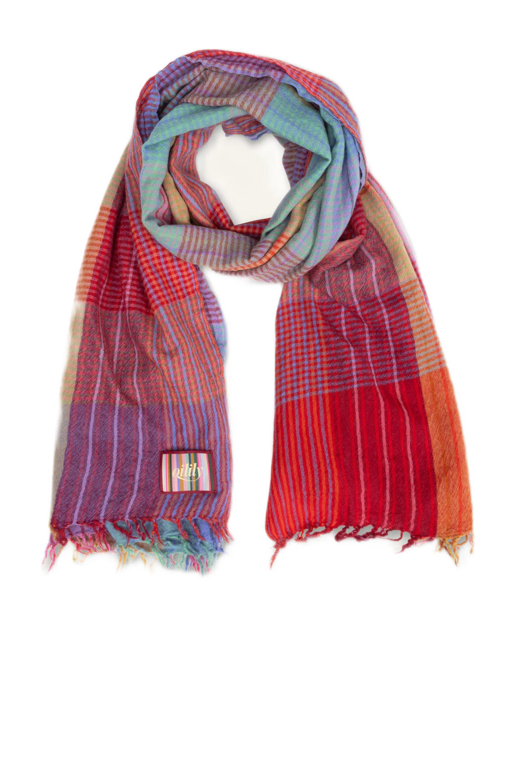 Oilily geruite sjaal Adeline multi | wehkamp