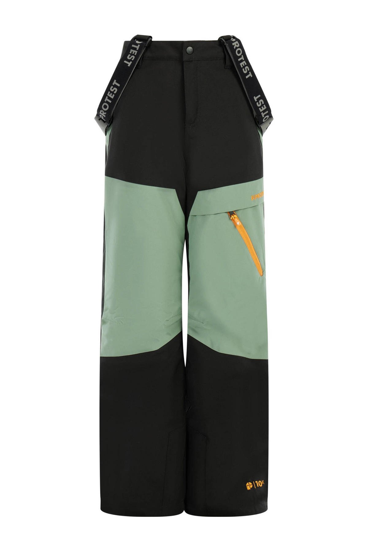 Protest skibroek PRTRoy Jr. zwart/groen | wehkamp