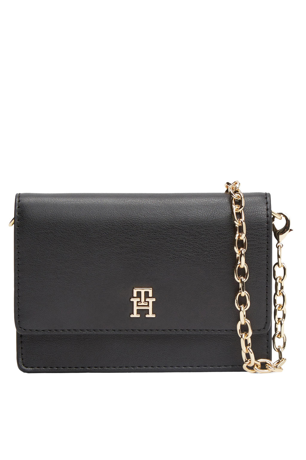 Tommy Hilfiger portemonnee TH Icon met ketting zwarat | wehkamp