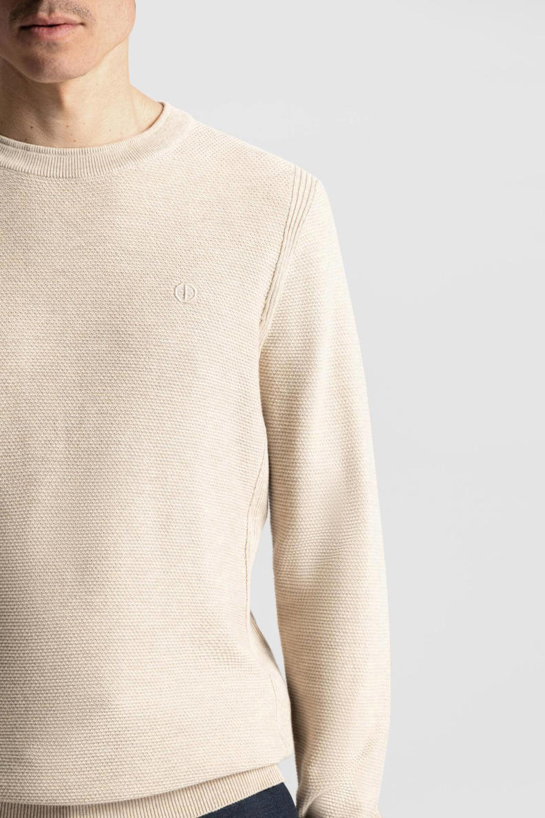 Dstrezzed trui met ingebreid patroon beige | wehkamp