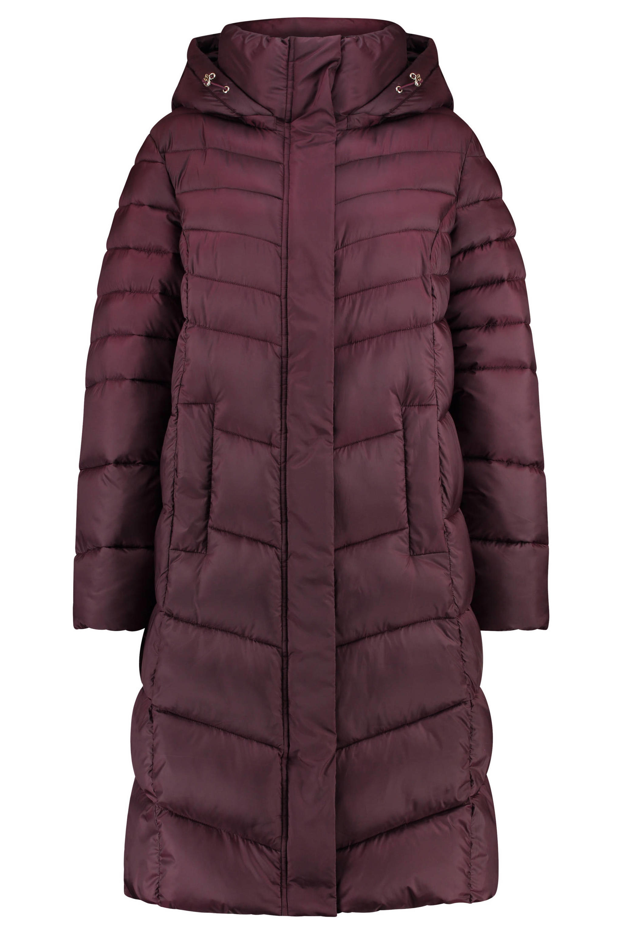 Maura by Claudia Strater gewatteerde jas quilted donkerrood | wehkamp