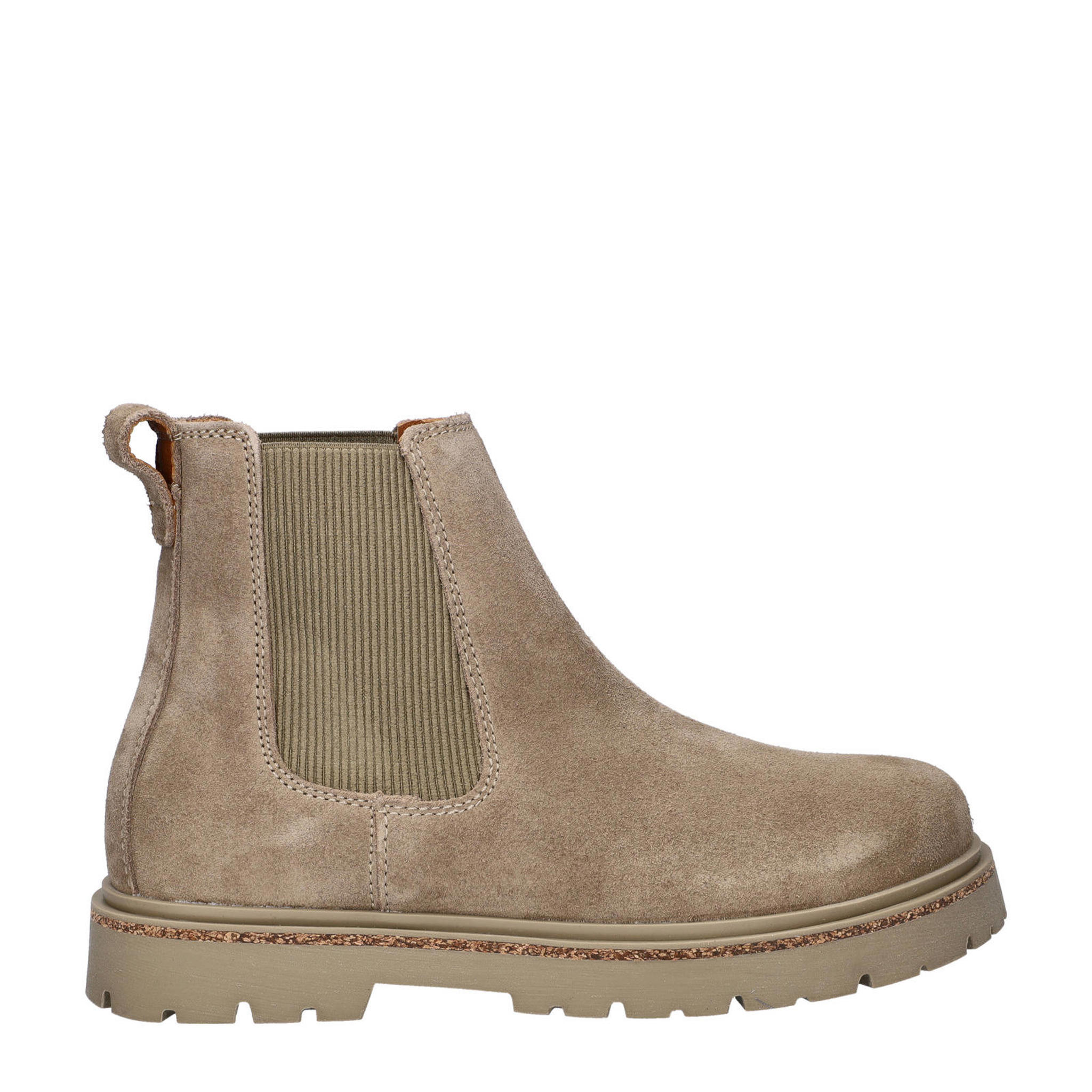 Birkenstock Highwood Slip suède chelsea boots taupe | wehkamp