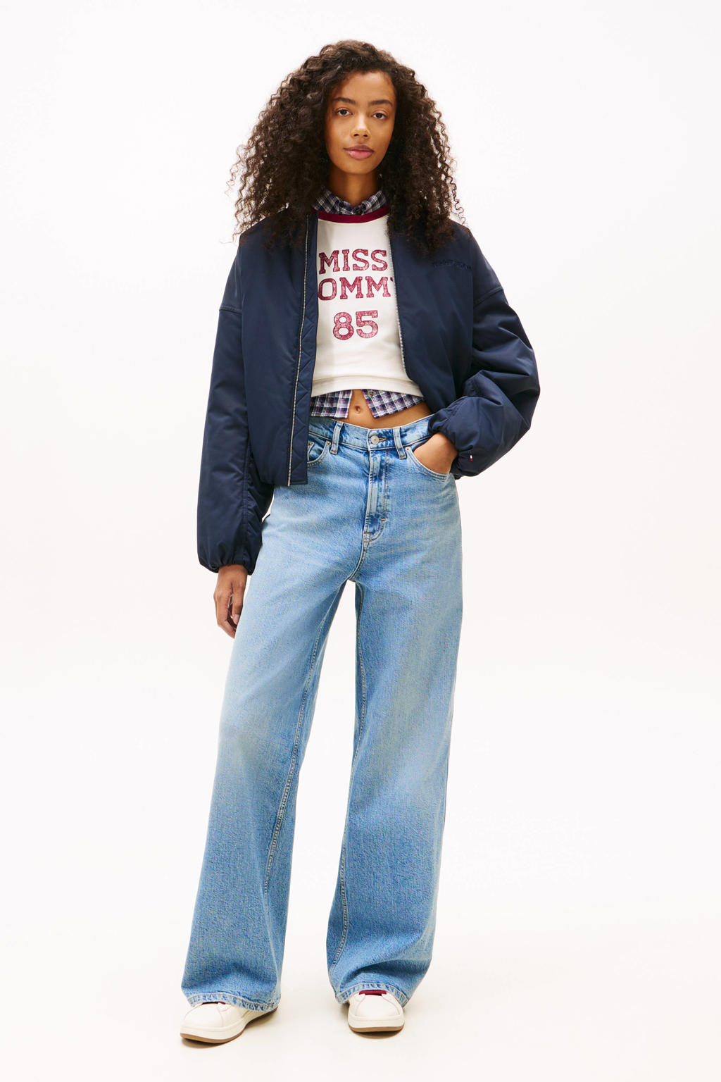 Tommy Jeans wide leg jeans light blue denim | wehkamp
