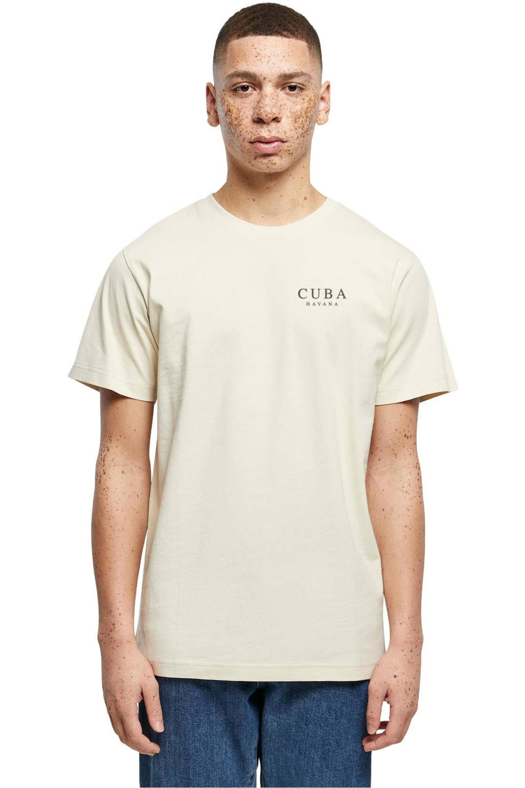 Mister Tee regular T-shirt zand | wehkamp