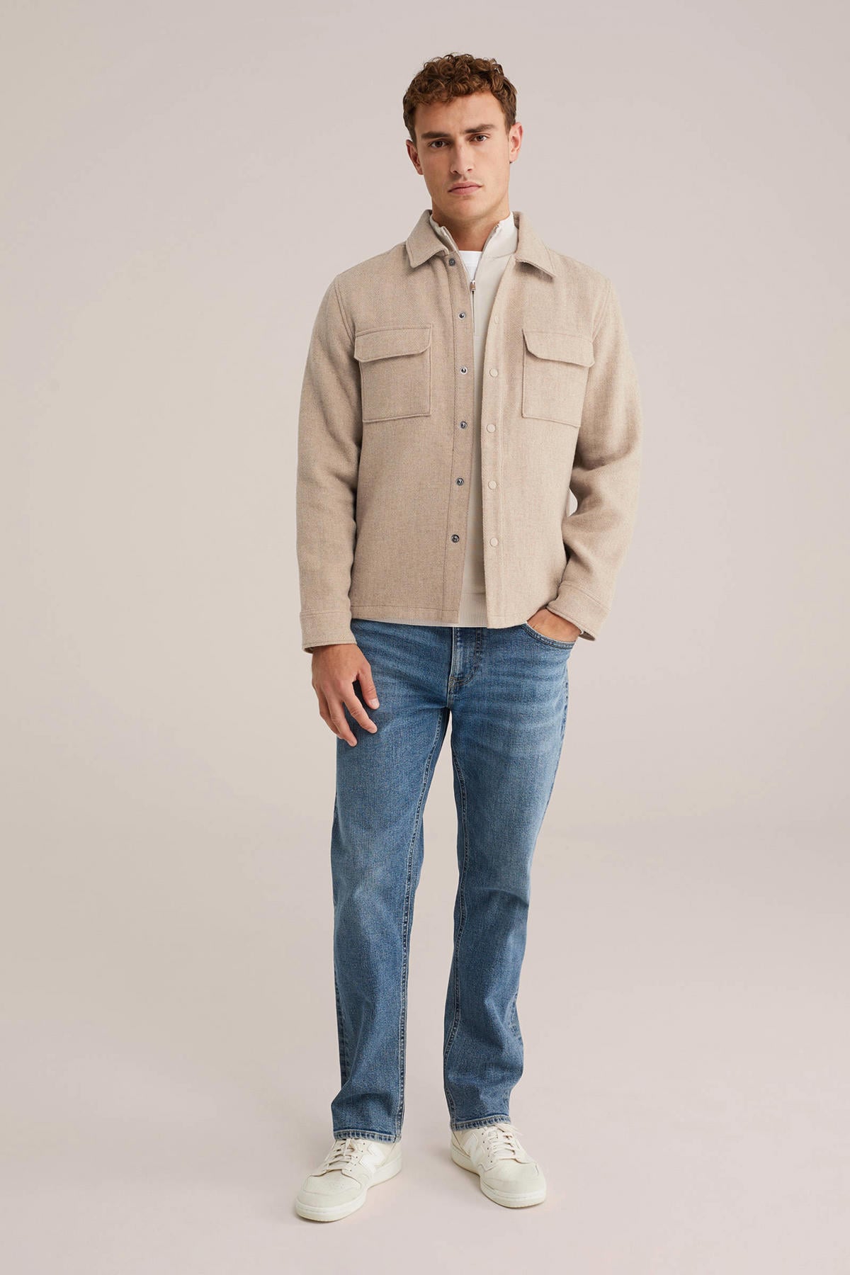 WE Fashion overshirt beige kopen? | Morgen in huis | wehkamp