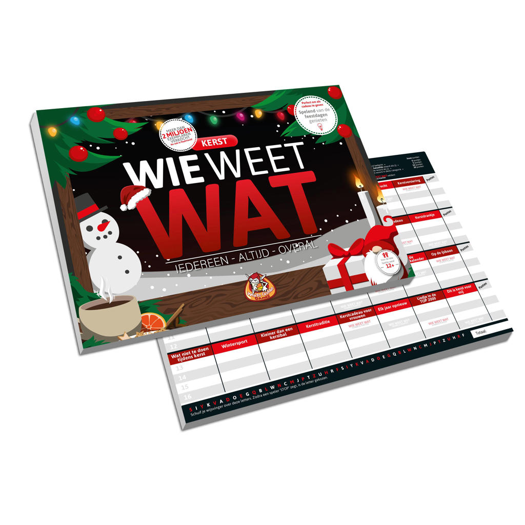 White Goblin Games Wie Weet Wat - Kerst | wehkamp