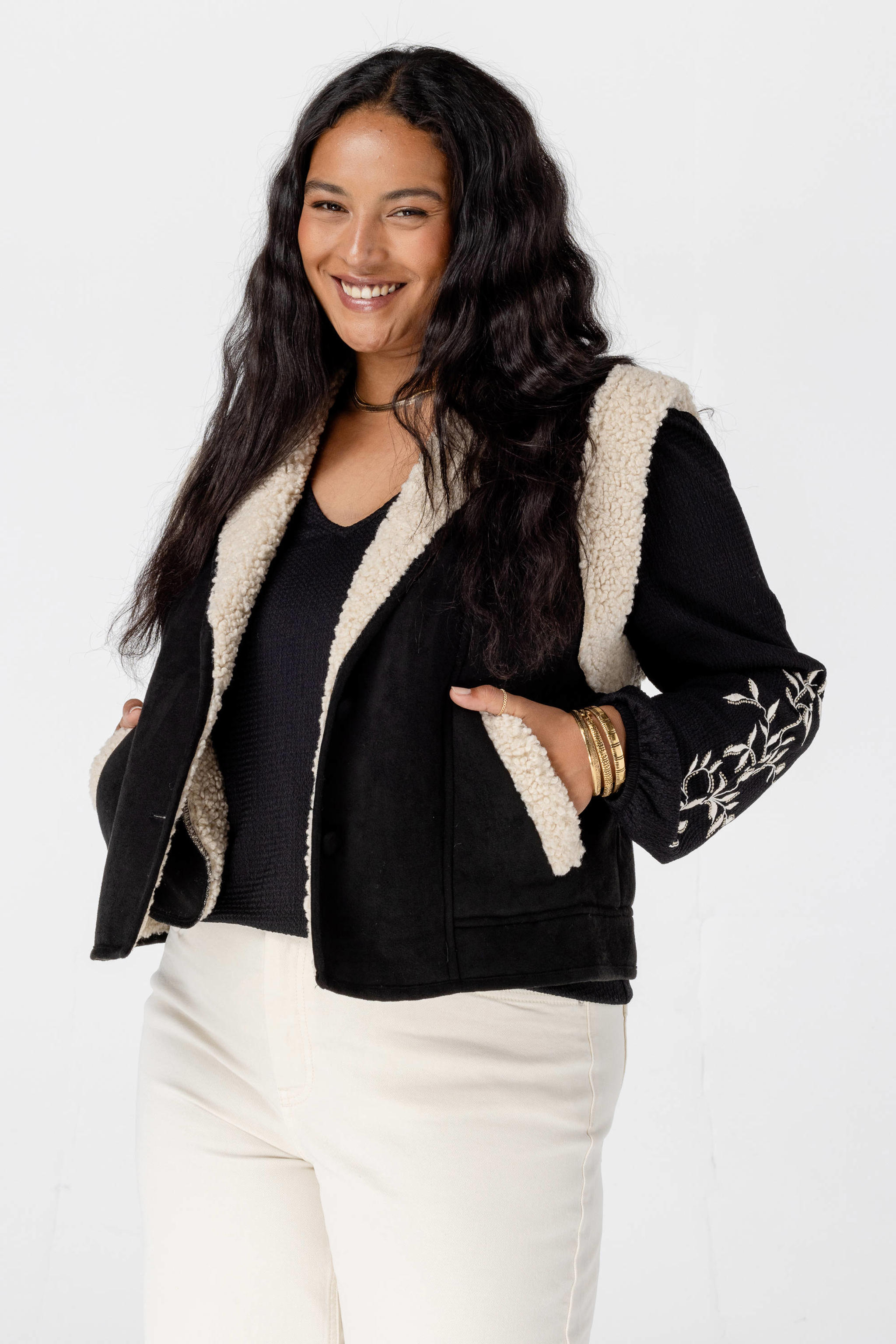 MS Mode suede gilet zwart kopen? | Morgen in huis | wehkamp