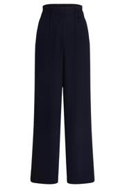 Morgan wide leg high waist pantalon maririneblauw | wehkamp