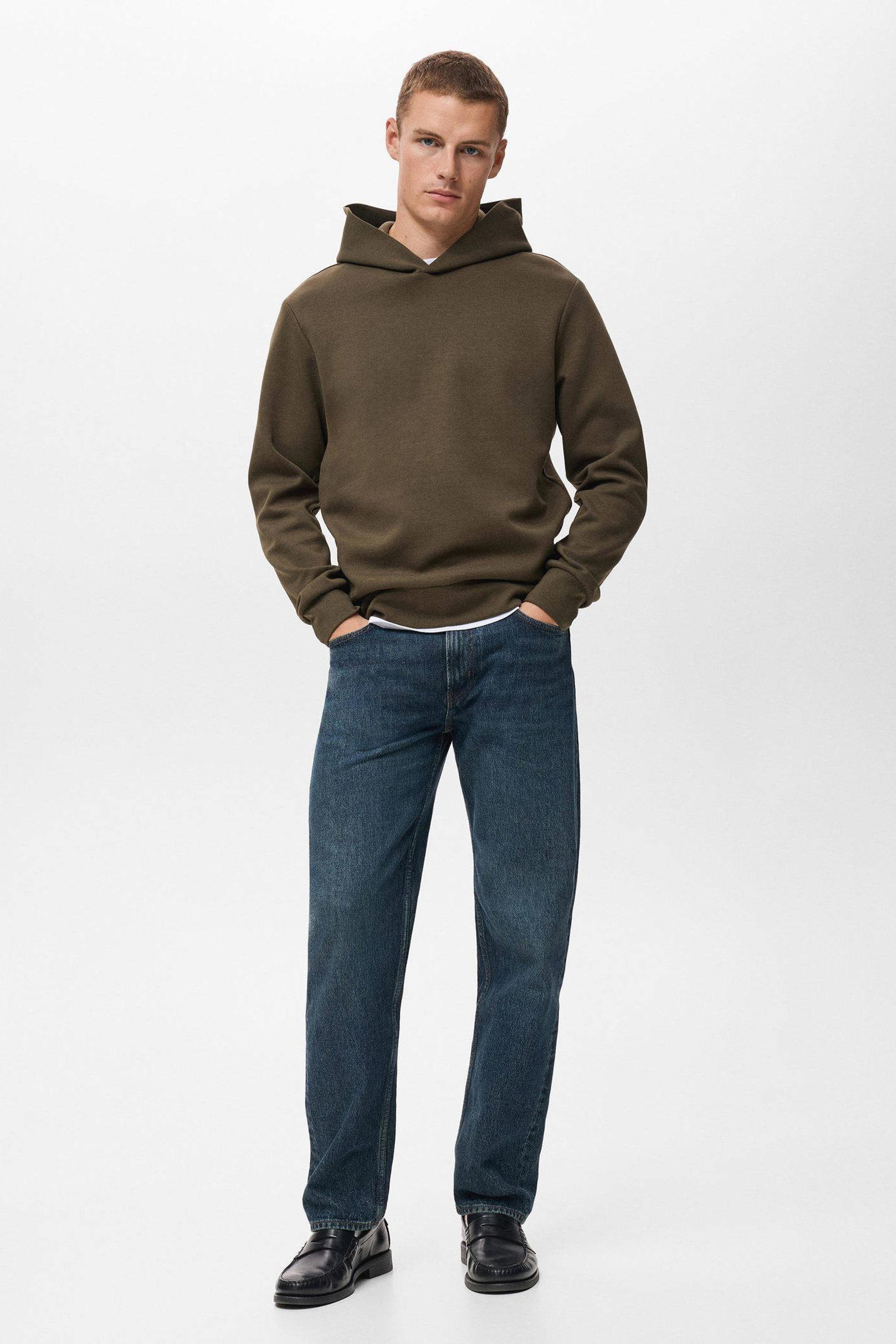 Mango Man hoodie donkergroen kopen? | Morgen in huis | wehkamp