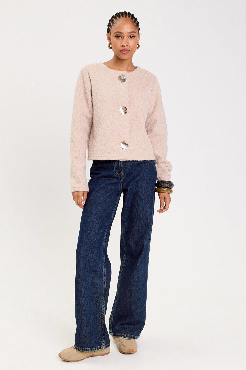 Cache Cache gebreid vest beige | wehkamp