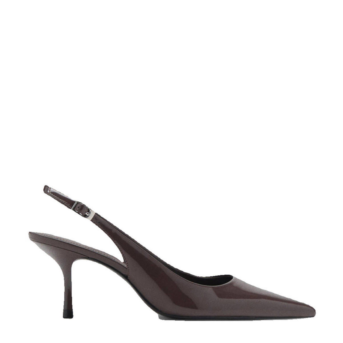 Mango lak slingback pumps bordeaux | wehkamp