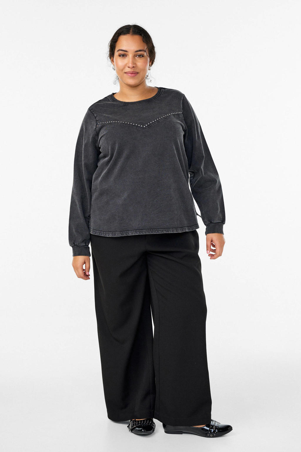 Zizzi sweater antraciet kopen? | Morgen in huis | wehkamp
