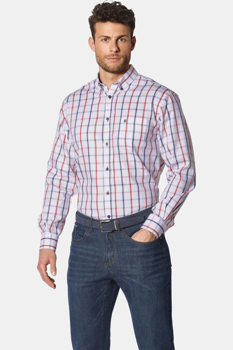 Babista regular casual overhemd ROMANTELLA rood | wehkamp
