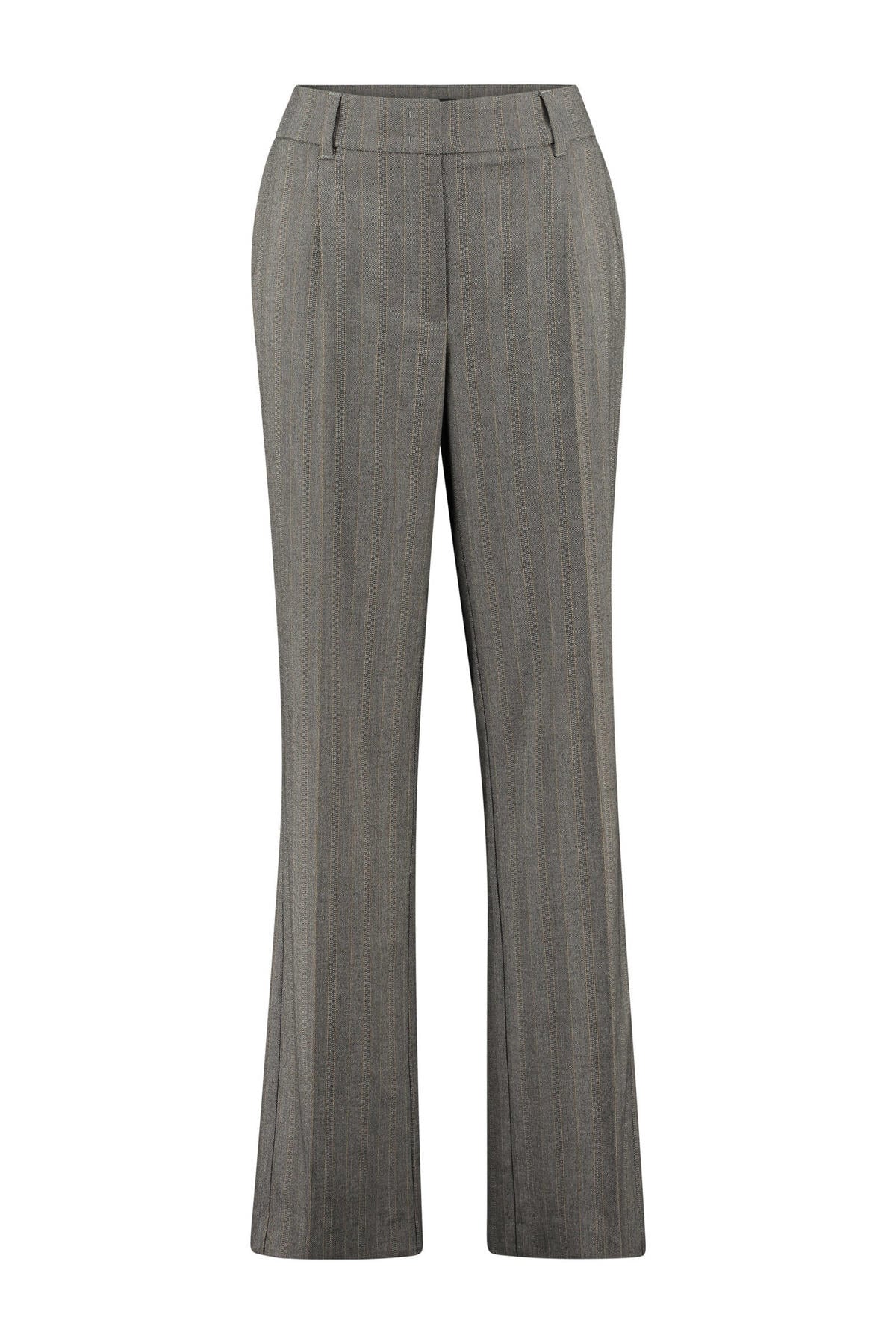 Expresso straight regular waist pantalon grijs | wehkamp