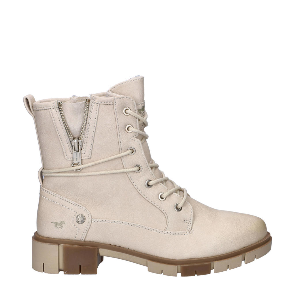 Mustang veterboots ecru kopen? | Morgen in huis | wehkamp