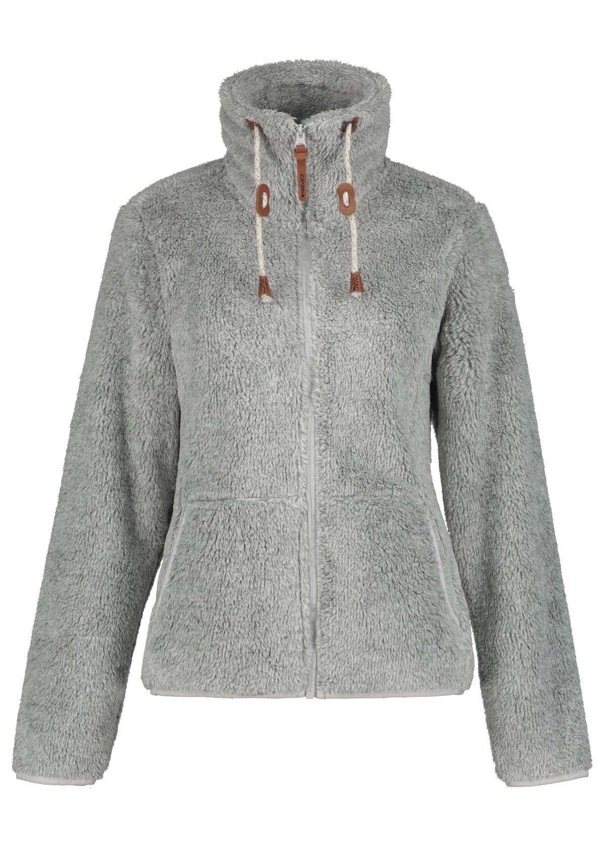 Icepeak teddy vest Colony grijs | wehkamp