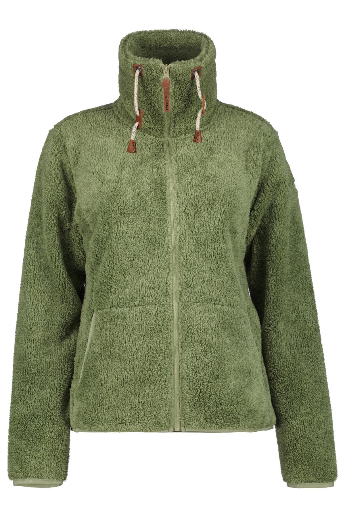 Icepeak teddy vest Colony groen | wehkamp