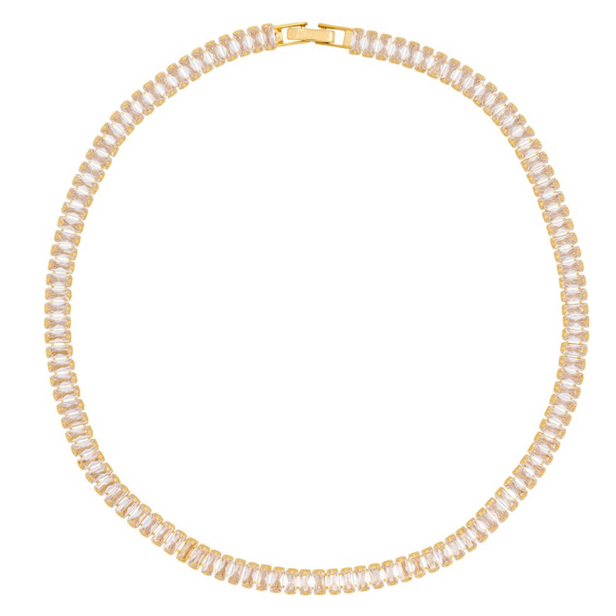 Club Manhattan ketting Tennis Necklace goudkleurig | wehkamp