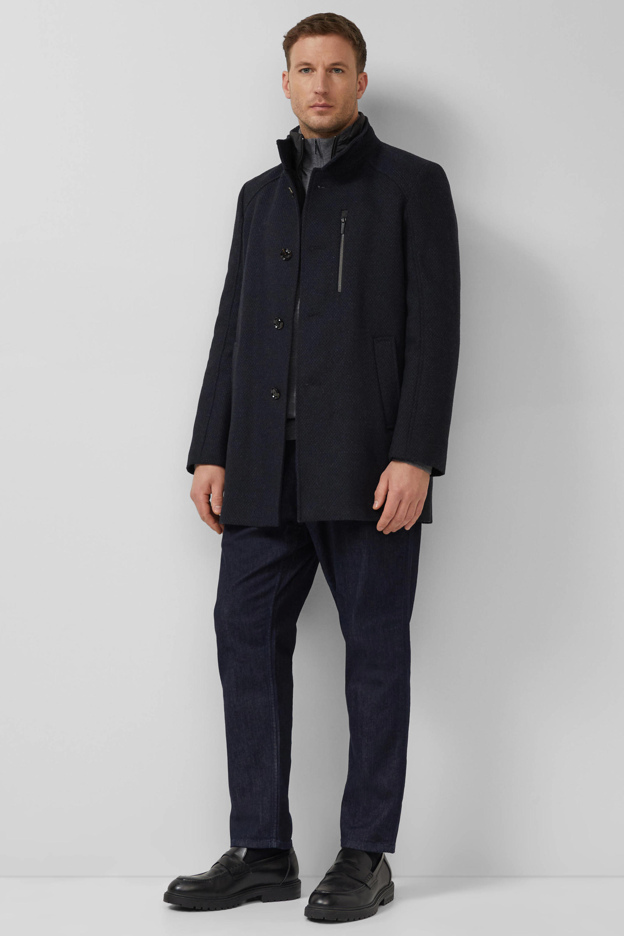 s.Oliver BLACK LABEL manteljas donkerblauw | wehkamp