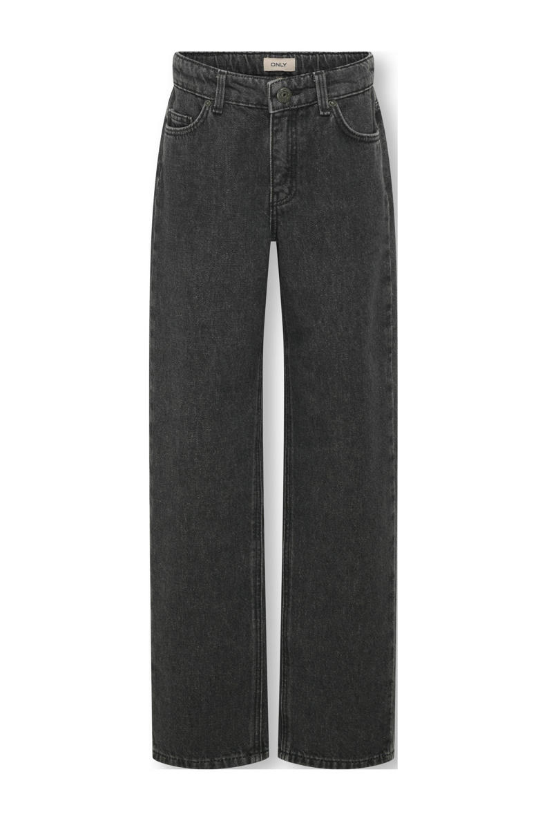KIDS ONLY GIRL wide leg high waist wide leg jeans black denim | wehkamp