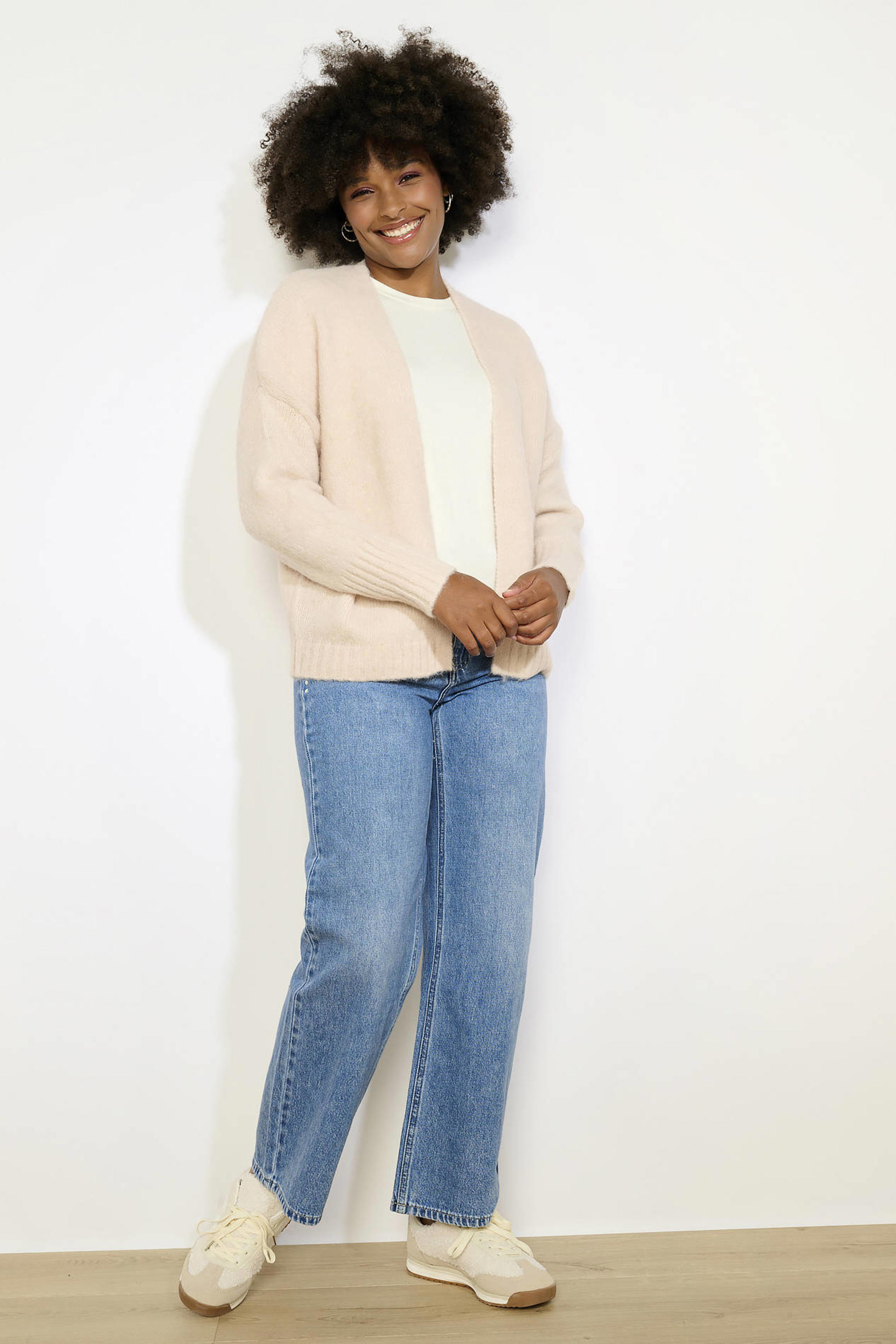 LOLALIZA vest met wol ecru grof gebreid | wehkamp