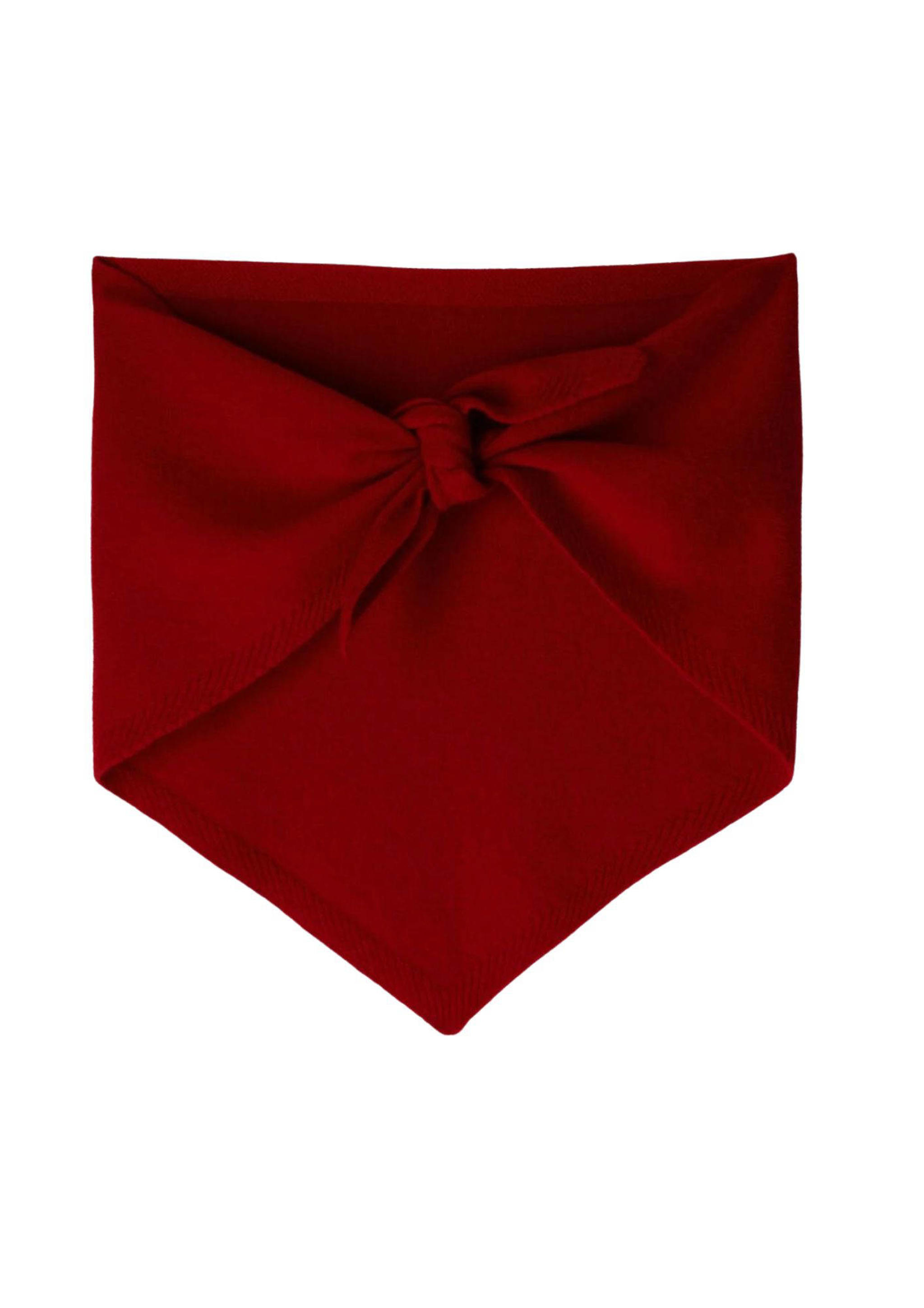 Bonnie Studios triangle scarf donkerrood | wehkamp