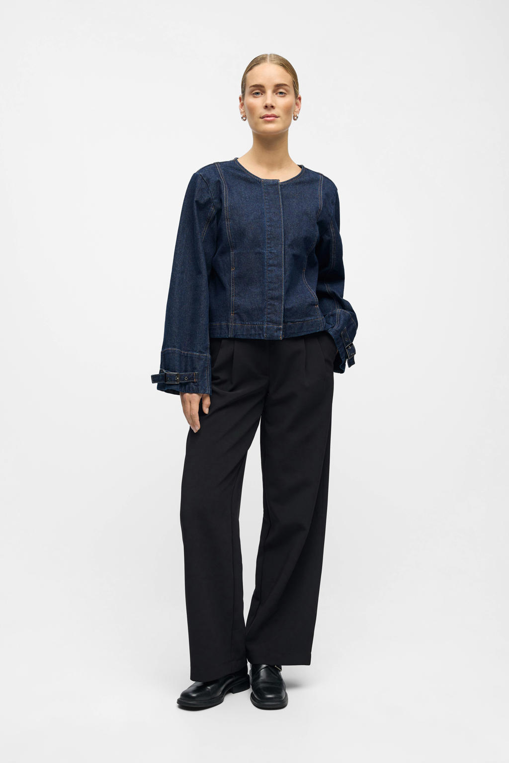 OBJECT denim top dark blue denim | wehkamp