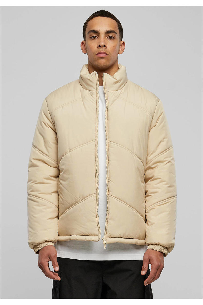 Urban Classics gewatteerde jas beige | wehkamp