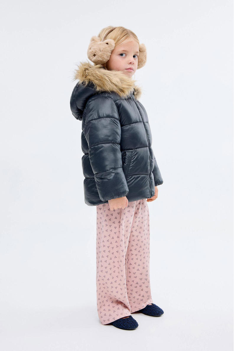 Mango Kids outdoor jas marineblauw | wehkamp