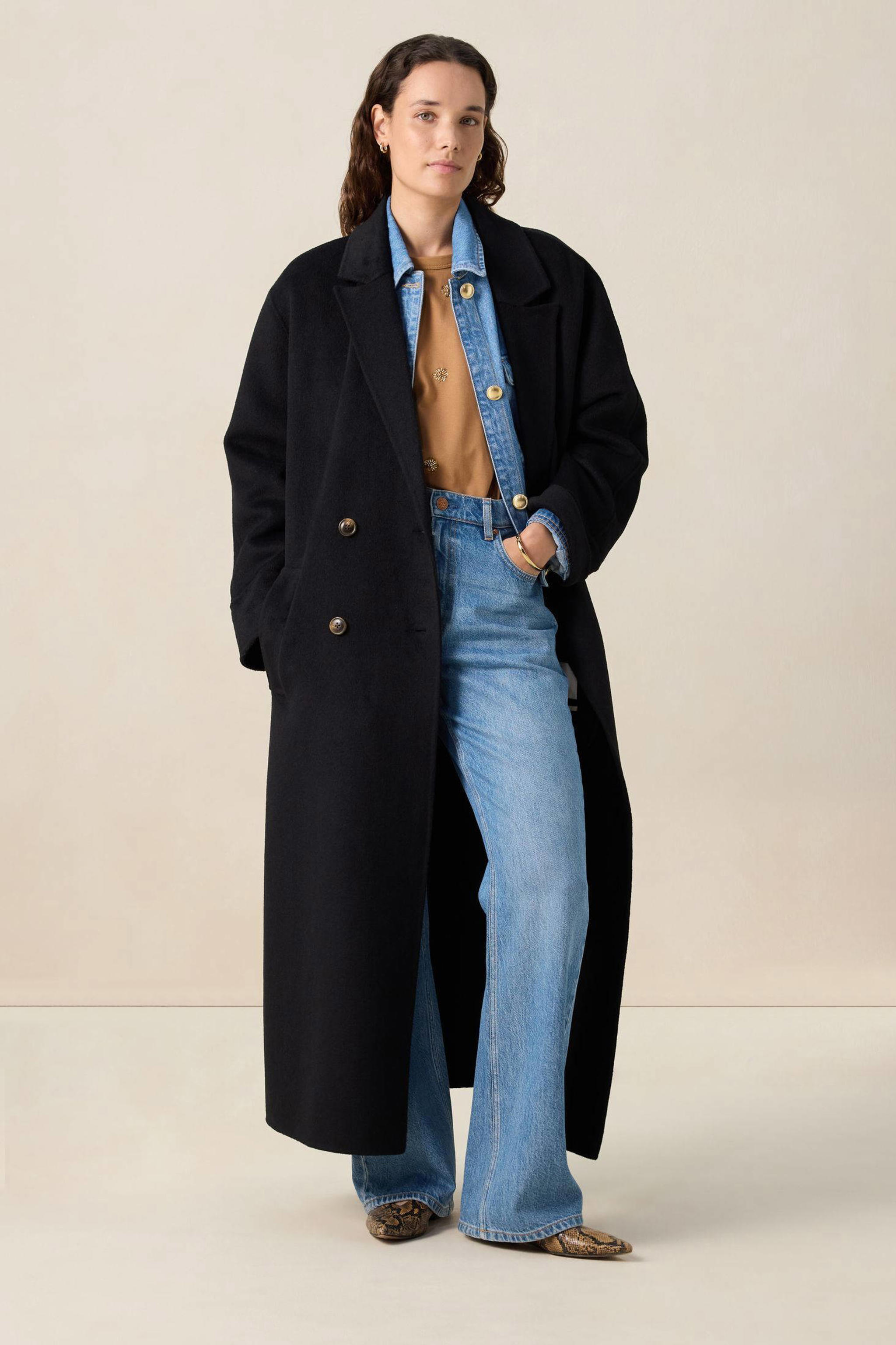 Sissy-Boy wollen manteljas zwart | wehkamp