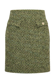 Expresso tweed korte rok groen | wehkamp