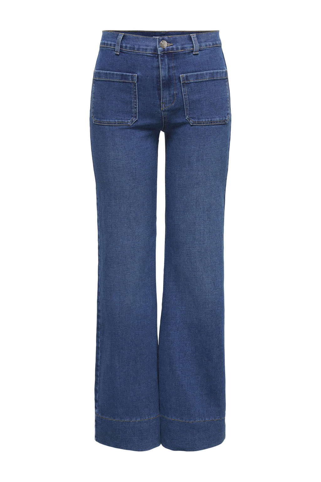 ONLY flared jeans medium blue denim | wehkamp