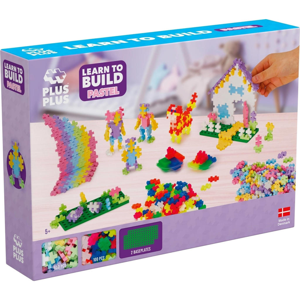 Plus-Plus Learn to Build pastel 600 stuks - 5009 | wehkamp