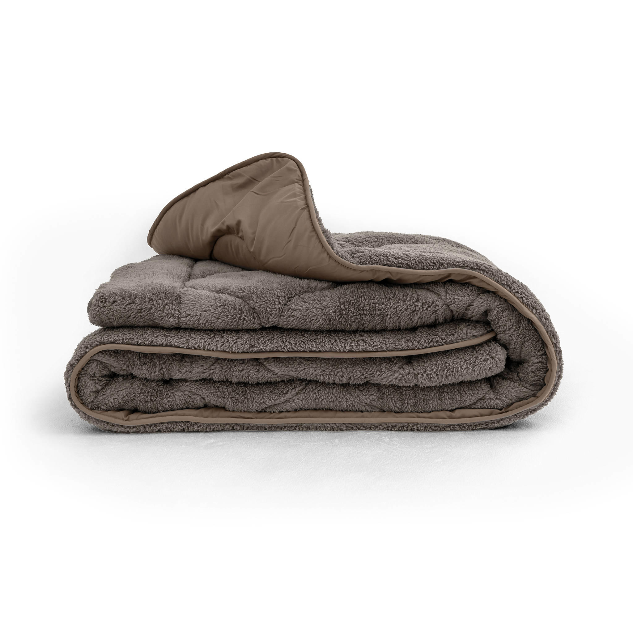 Sleeptime teddy dekbed zonder overtrek met kussenslopen Lazy - taupe ...