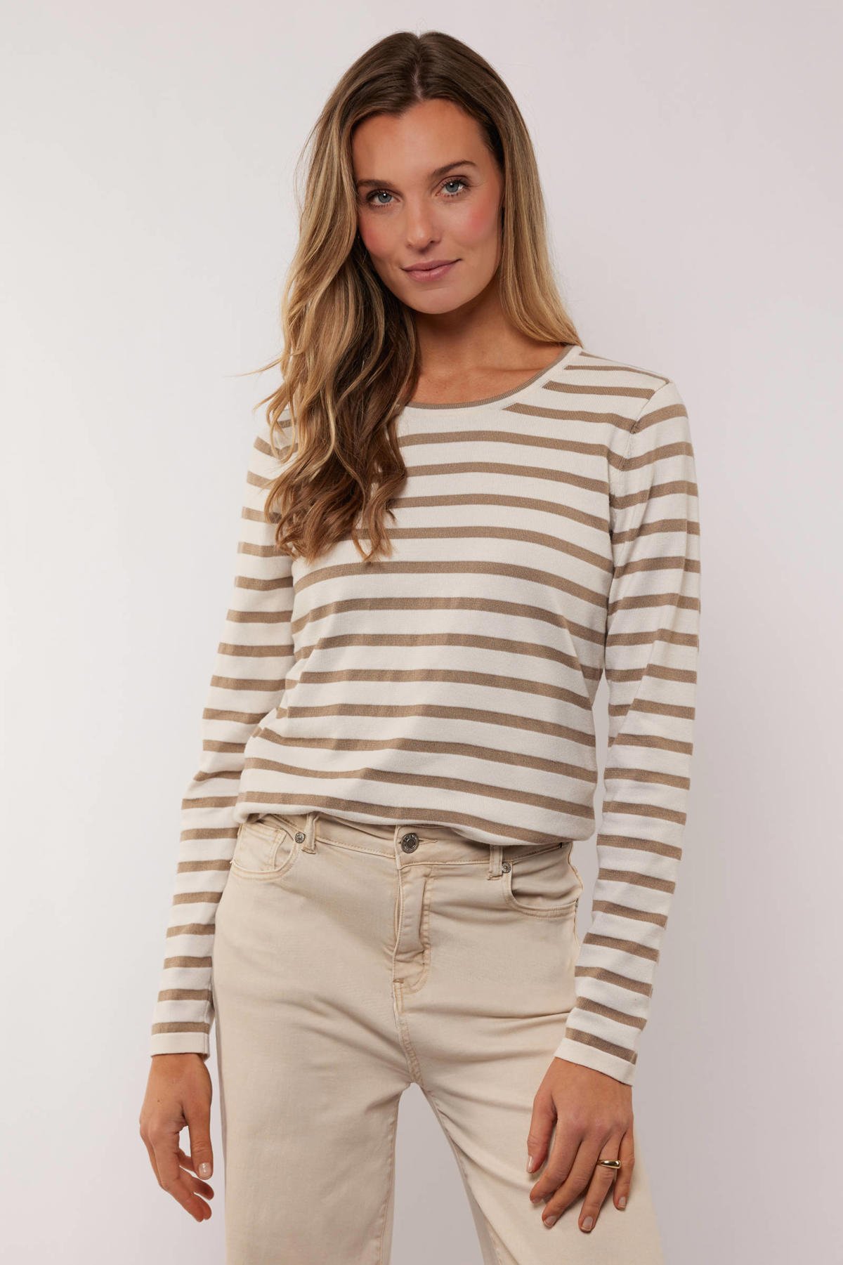 G-maxx gestreepte top ecru kopen? | Morgen in huis | wehkamp